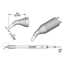 JBC C245909E Conical Bent Cartridge Ø 1 | Kaisertech Ltd | Order Online