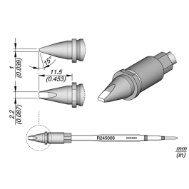 JBC R245008 Chisel Cartridge 2.2 x 1 | Kaisertech Ltd