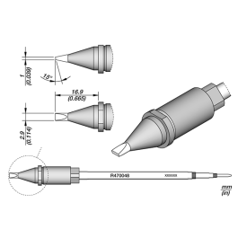 JBC R470048 Chisel Cartridge 2.9 x 1 | Kaisertech Ltd